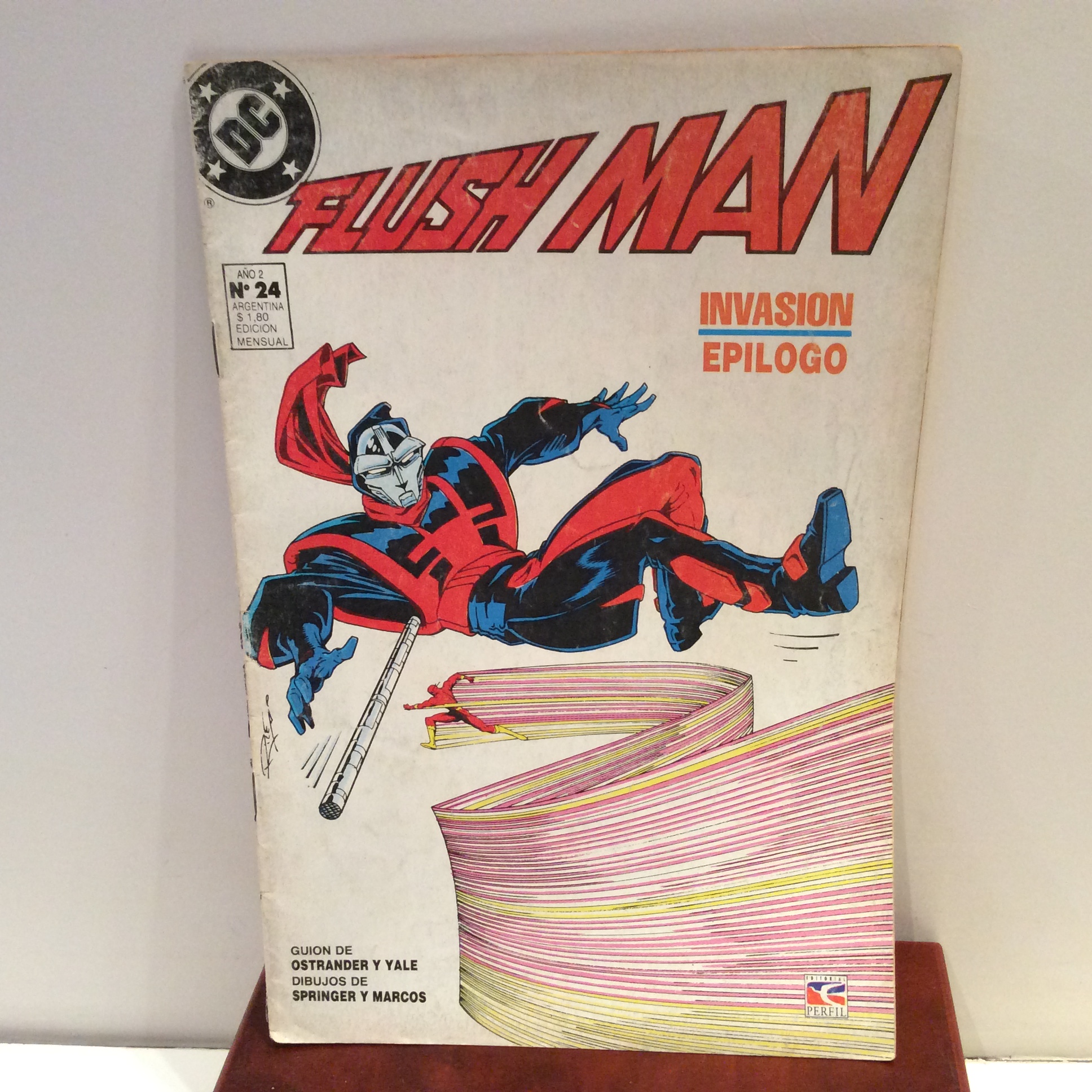 Flush Man #24 Editorial Perfil Retro Vintage - Madtoyz