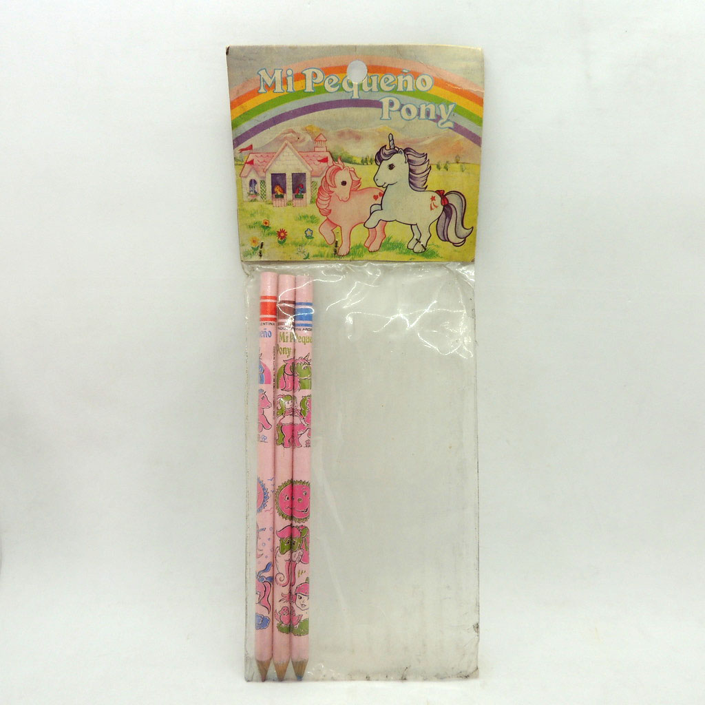 My Little Pony MLP Mi Pequeño Pony Color Pencils x3 Ind Argentina 1986 ...