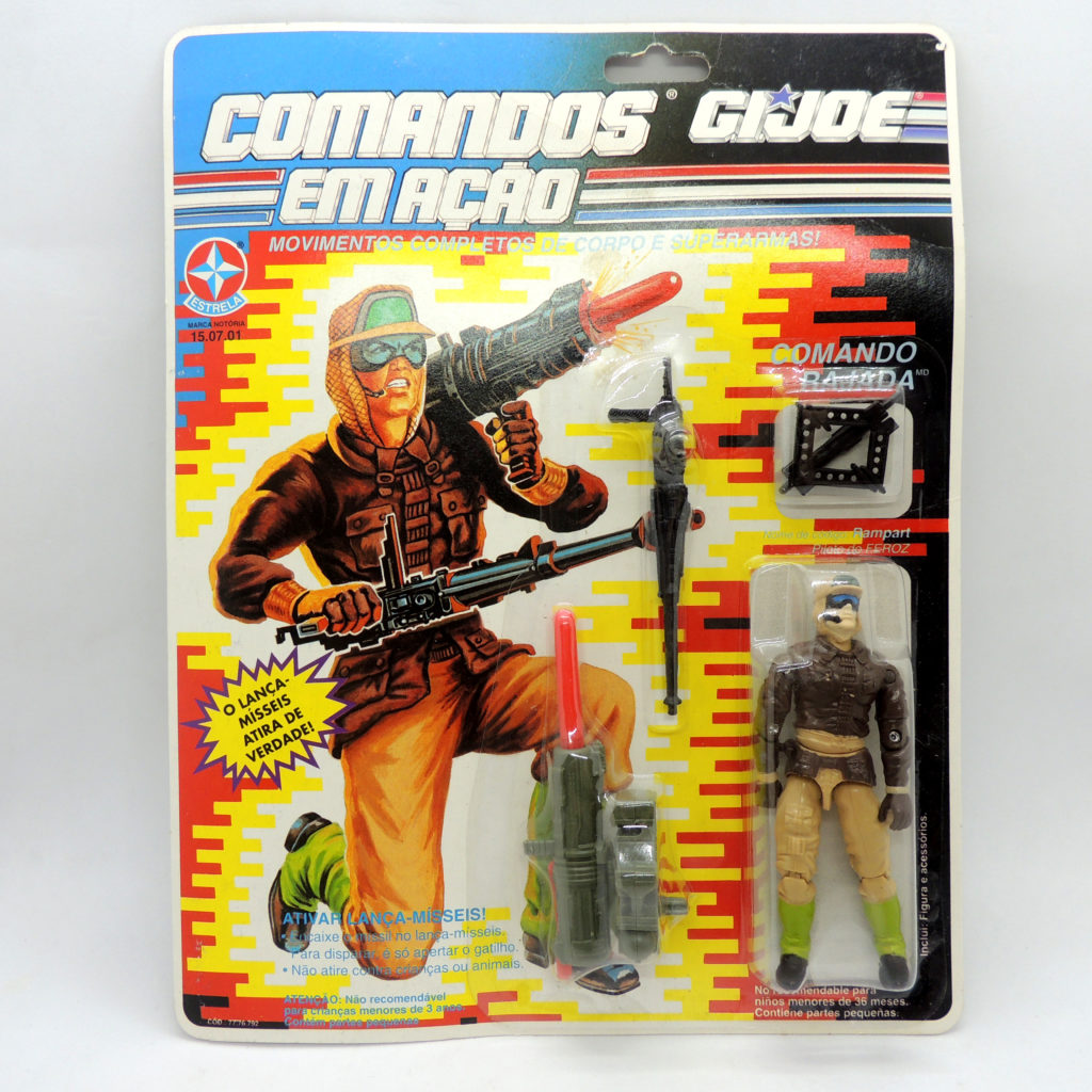Gi Joe Comandos Em Acao Comando Rajada MOC Estrela Brasil 1993 Antiguo ...