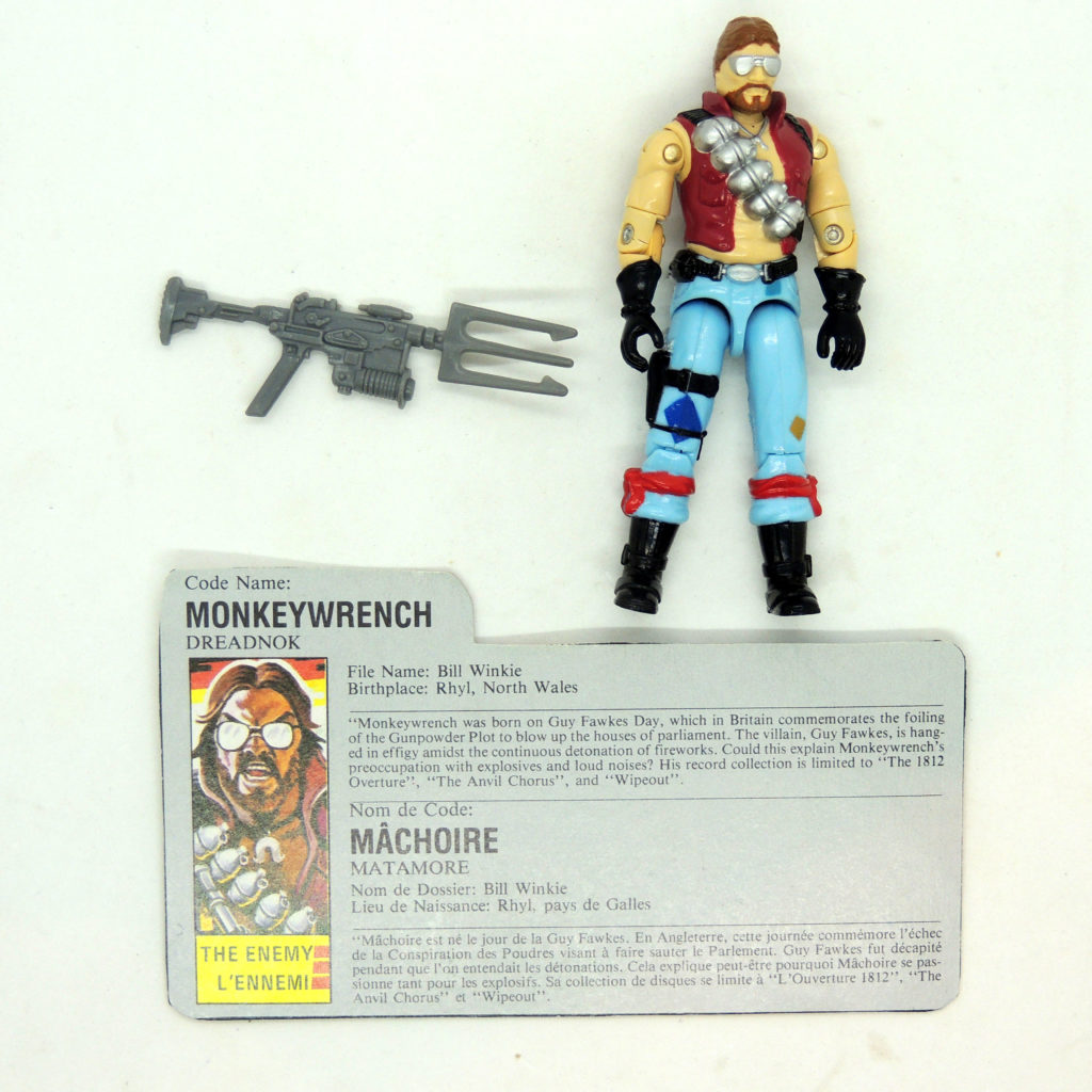 Gi Joe Monkeywrench v1 Dreadnok Hasbro 1986 Antiguo Retro Vintage ...