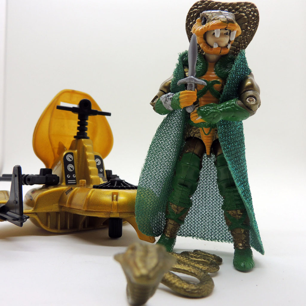 Gi Joe Serpentor Air Chariot v1 Cobra Emperor 1986 ARAH Hasbro Antiguo ...
