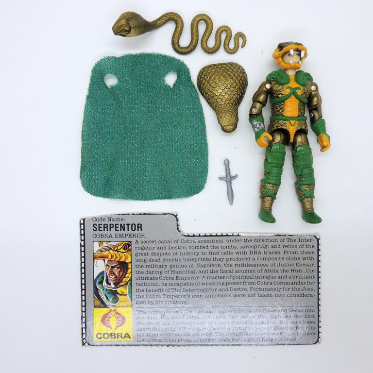Gi Joe Serpentor Air Chariot v1 Cobra Emperor 1986 ARAH Hasbro Antiguo ...