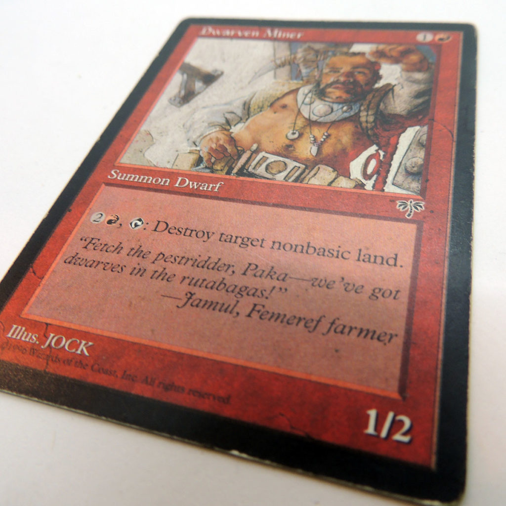 Magic The Gathering Dwarven Miner Mirage MTG TCG Colección Antiguo ...