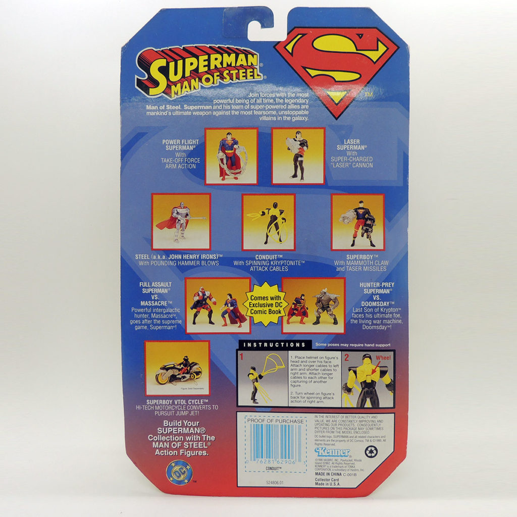 Superman Conduit Man Of Steel Kenner Hasbro 1995 Antiguo Retro Vintage ...