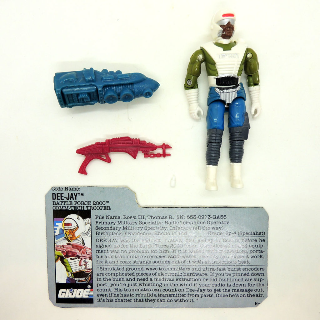 Gi Joe Deejay V1 Battle Force Comm-Tech Trooper 1989 Hasbro - Madtoyz