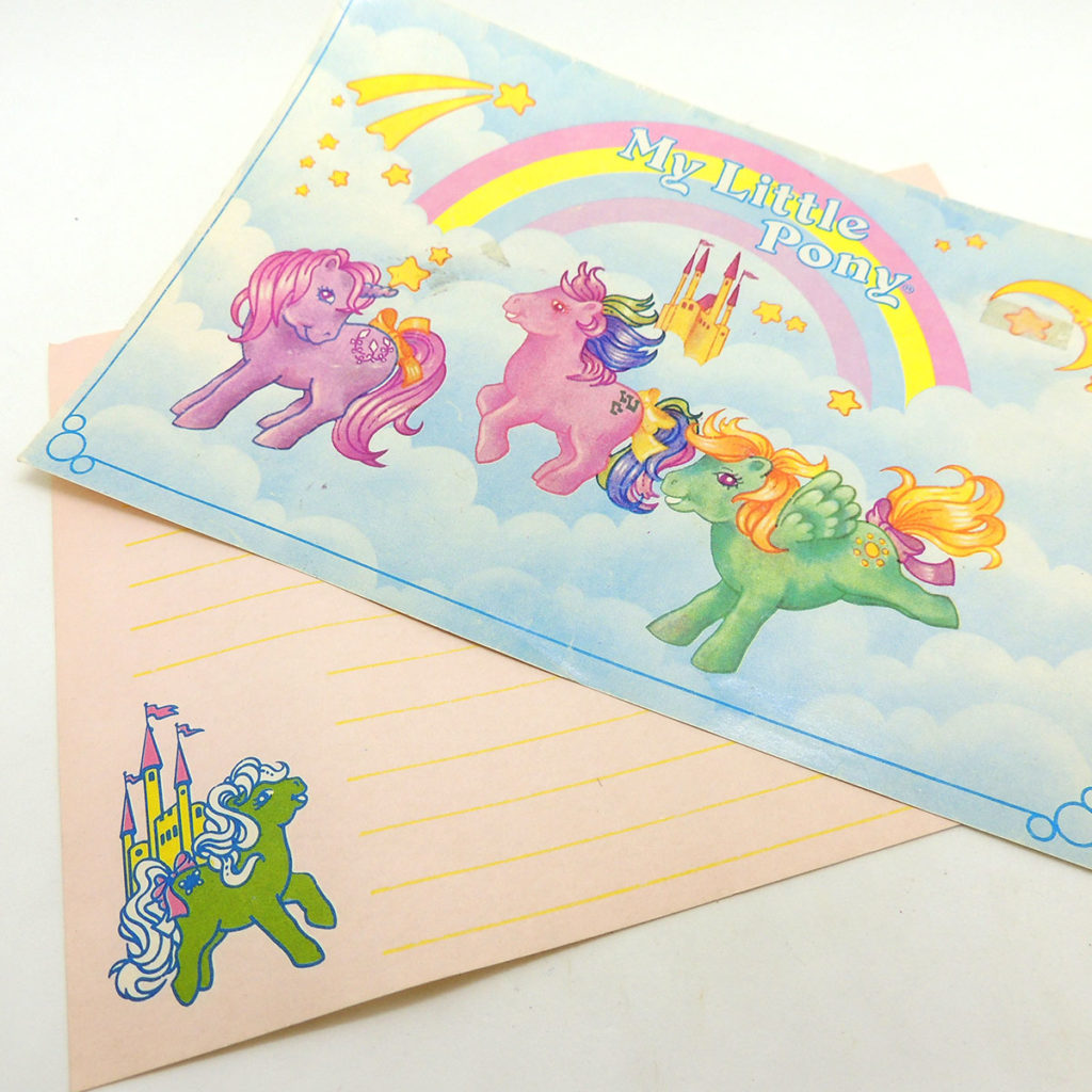 My Little Pony MLP Mi Pequeño Pony G1 Stationery Paper Cover Flutterbye ...