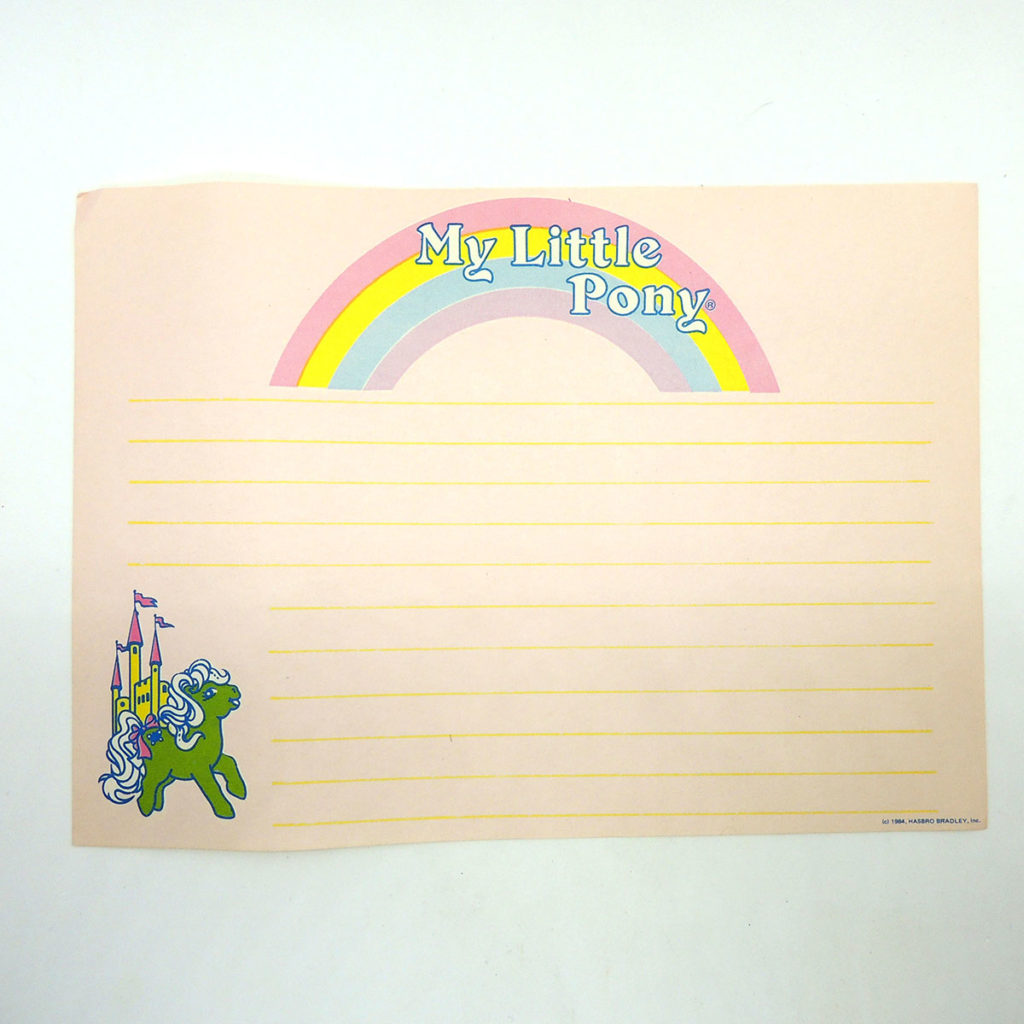 My Little Pony MLP Mi Pequeño Pony G1 Stationery Paper Cover Flutterbye ...