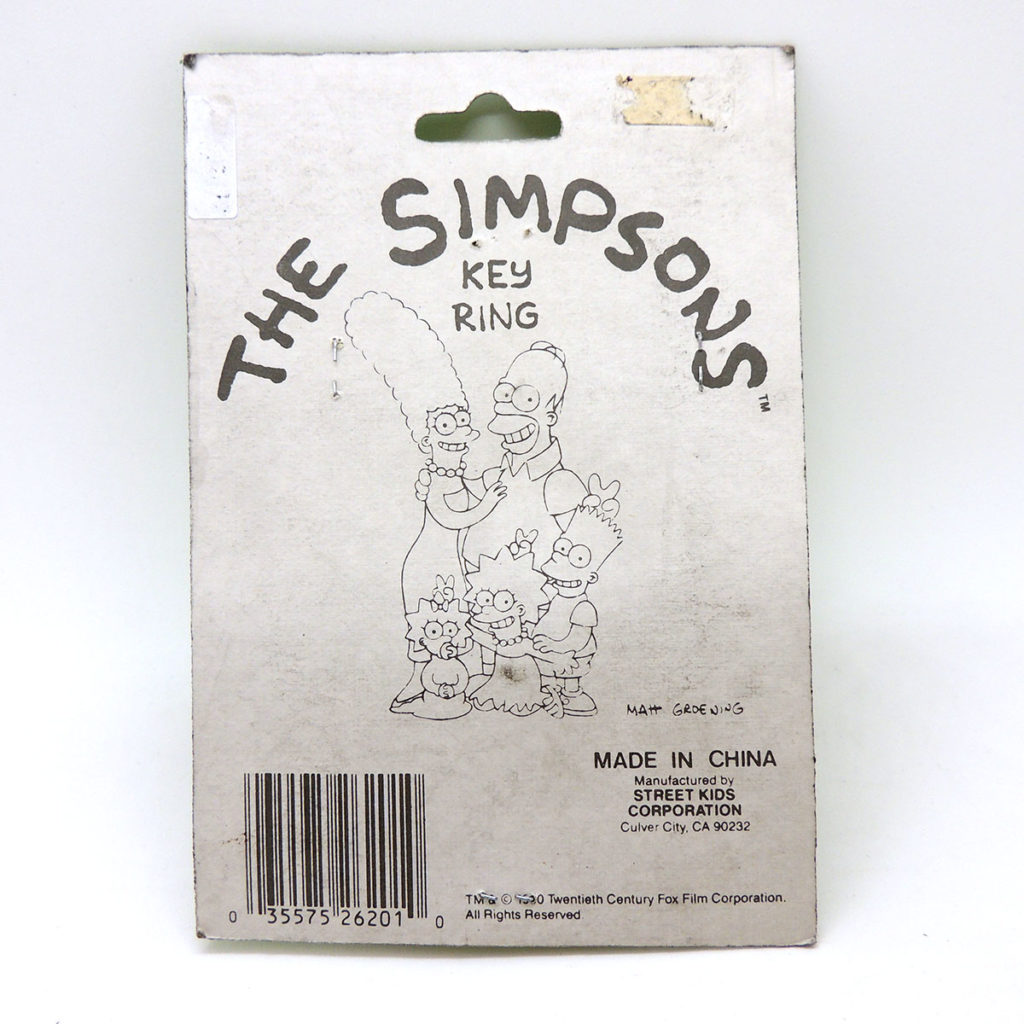 Simpsons Bart Llavero Key Ring Street Kids 90s - Madtoyz