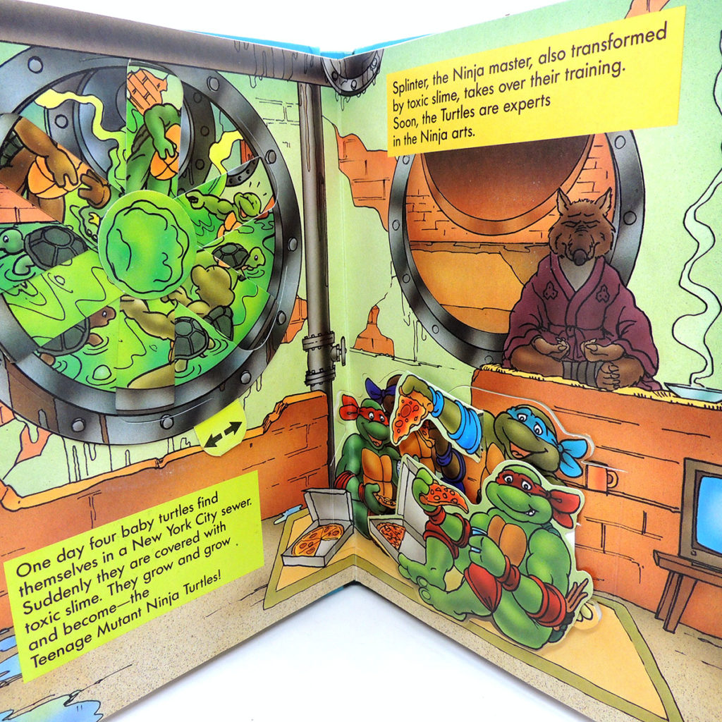 Tortugas Ninja TMNT Popup Storybook Random House 1990 - Madtoyz