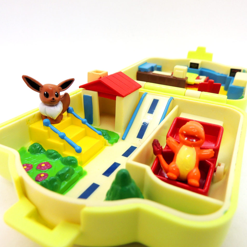 Pokemon Pocket Monster Playset Mini Charmander Eevee Tomy - Madtoyz
