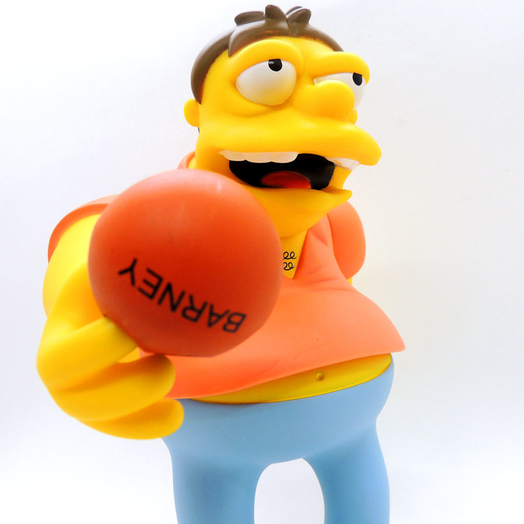 Simpsons Barney Faces Of Springfield Deluxe 21cm Playmates - Madtoyz