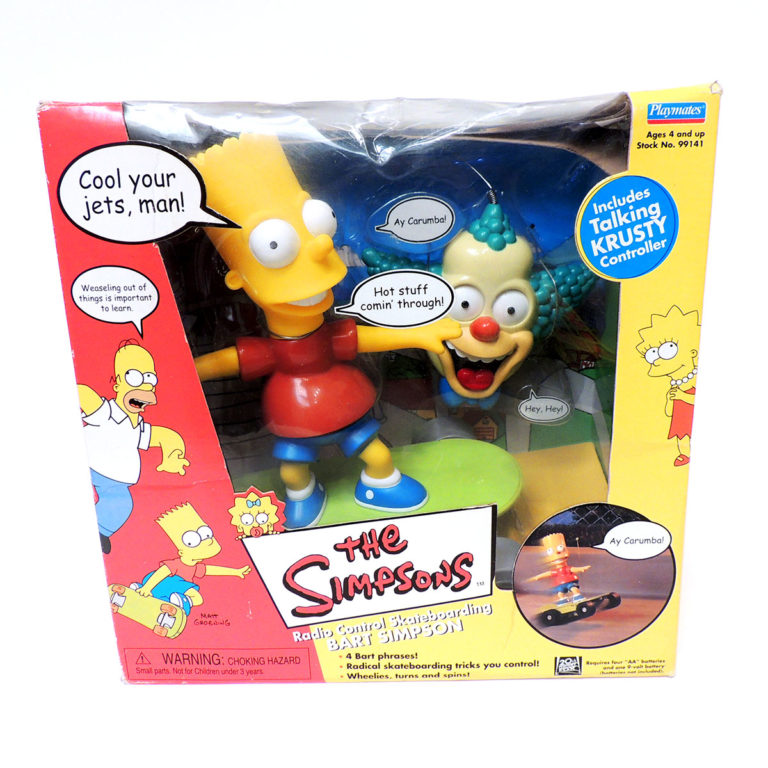 Simpsons Bart Radio Control Skateboarding 30cm Playmates - Madtoyz