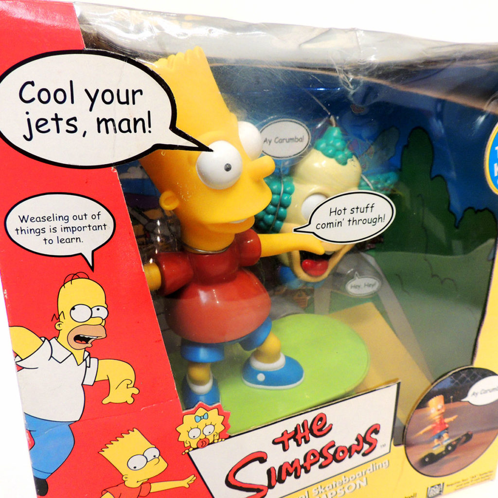 Simpsons Bart Radio Control Skateboarding 30cm Playmates - Madtoyz