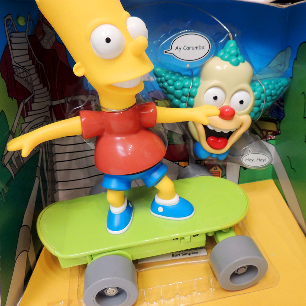 Simpsons Bart Radio Control Skateboarding 30cm Playmates - Madtoyz