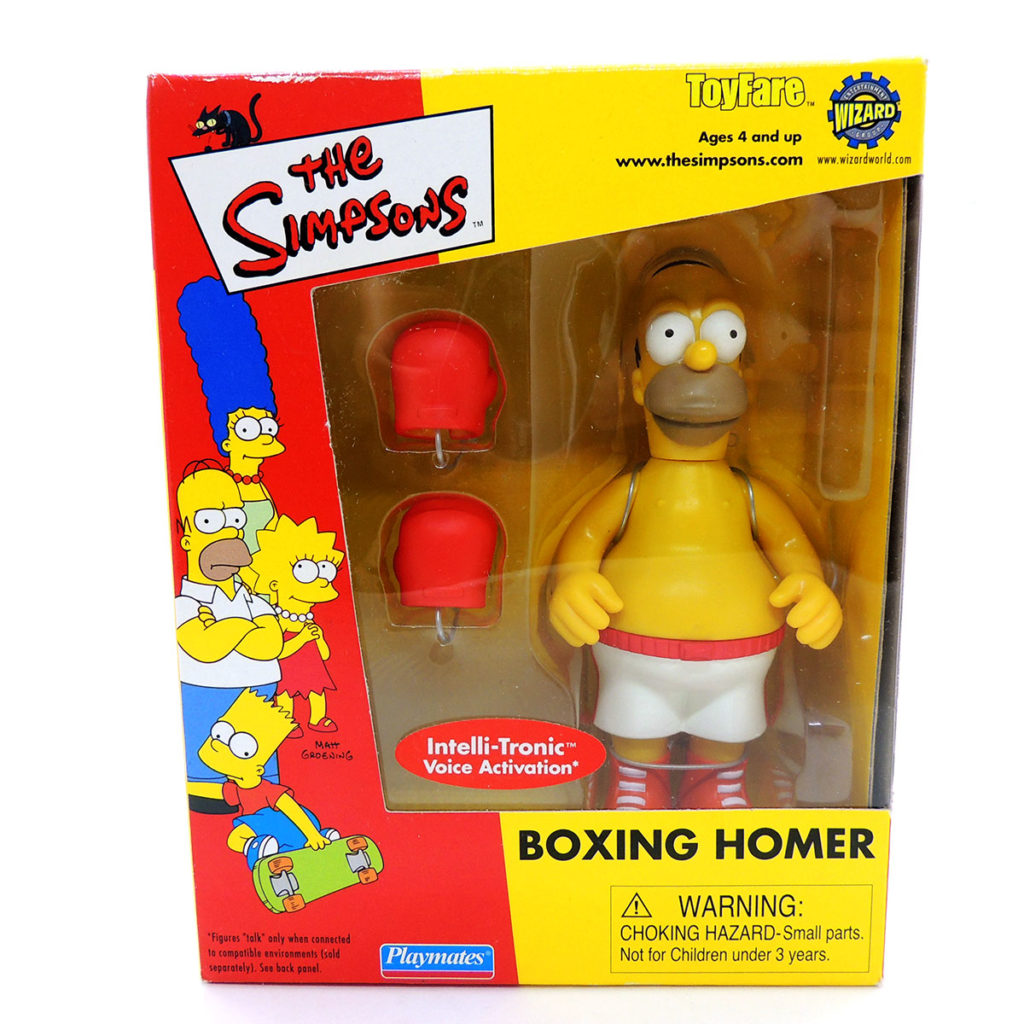 Simpsons Homero Boxing Homer Playmates ToyFare 2001 - Madtoyz