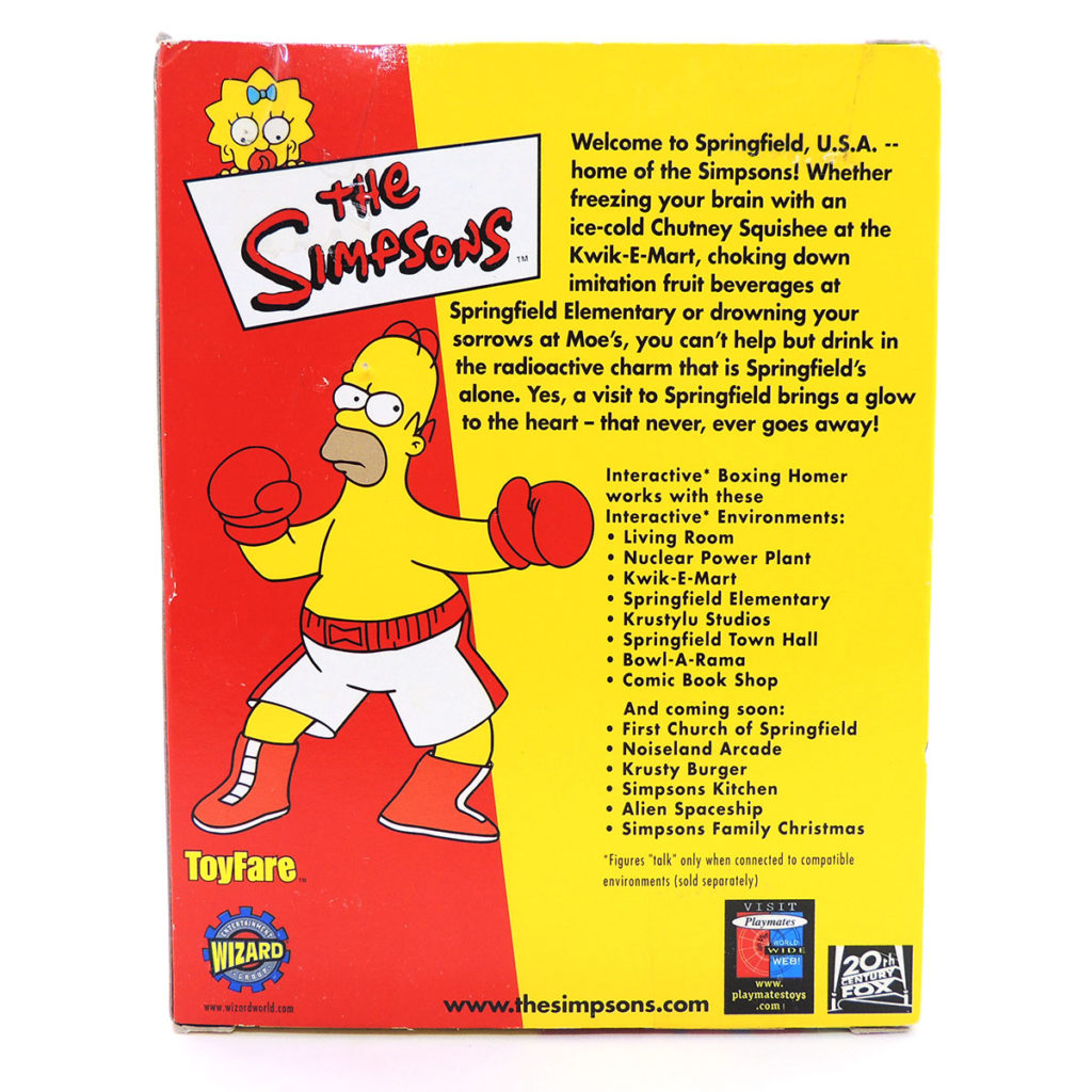 Simpsons Homero Boxing Homer Playmates ToyFare 2001 - Madtoyz