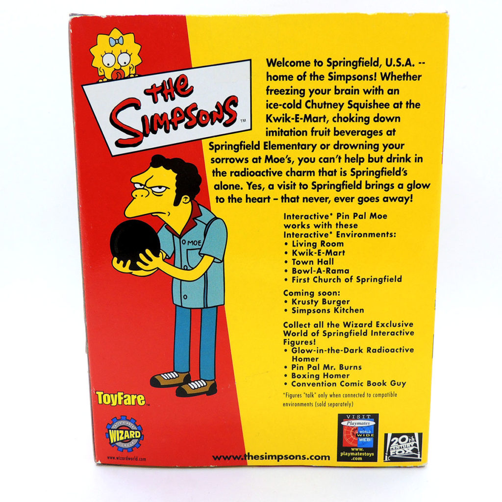 Simpsons Pin Pal Moe Playmates ToyFare 2001 - Madtoyz