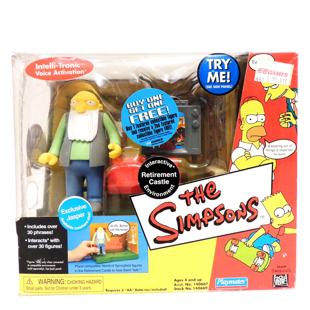 Simpsons Playset Jasper Gaspar Asilo Anciano Playmates - Madtoyz