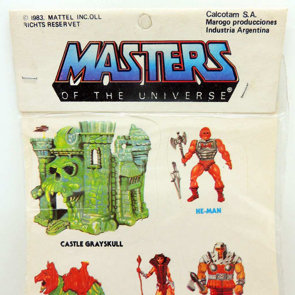 He-Man Motu Stickers #2 Castle Grayskull Calcotam 80s - Madtoyz