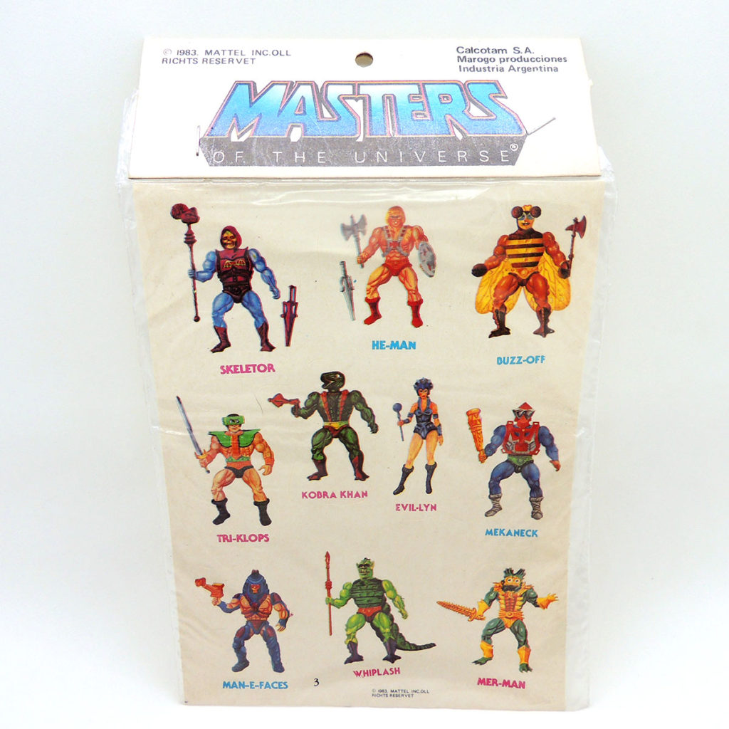 He-Man Motu Stickers #3 Skeletor Calcotam 80s - Madtoyz