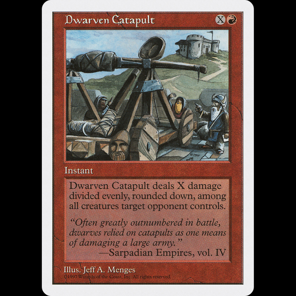 MTG Dwarven Catapult Fifth Edition 5ed#220 - Madtoyz