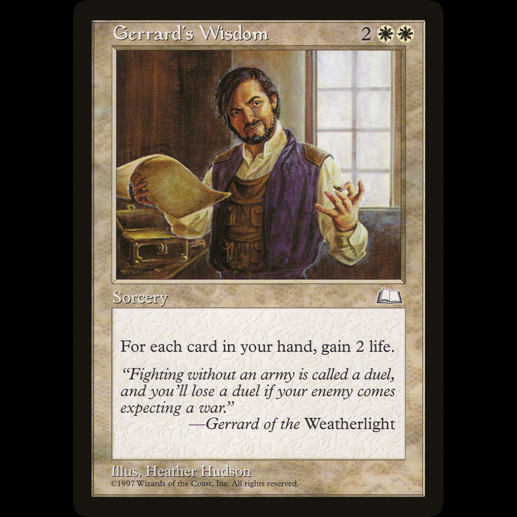 MTG Enseñanza de Gerrard (Gerrard's Wisdom) Weatherlight wth#15 - Madtoyz