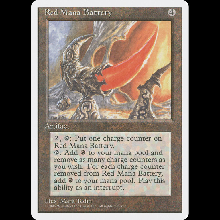 MTG Red Mana Battery Fourth Edition - Madtoyz