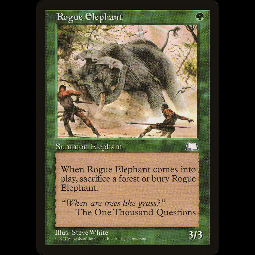 MTG Rogue Elephant Weatherlight wth#139 - Madtoyz