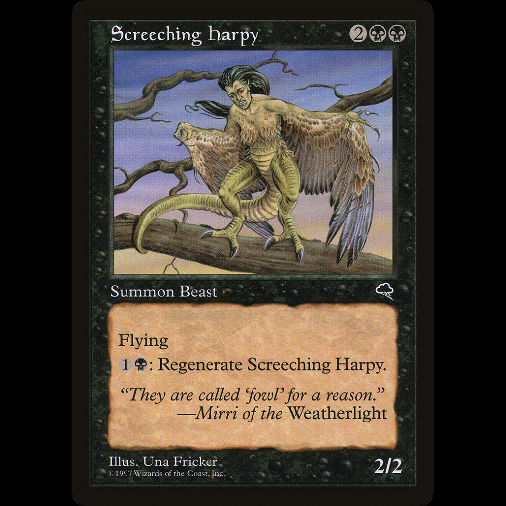MTG Screeching Harpy Tempest tmp#155 - Madtoyz