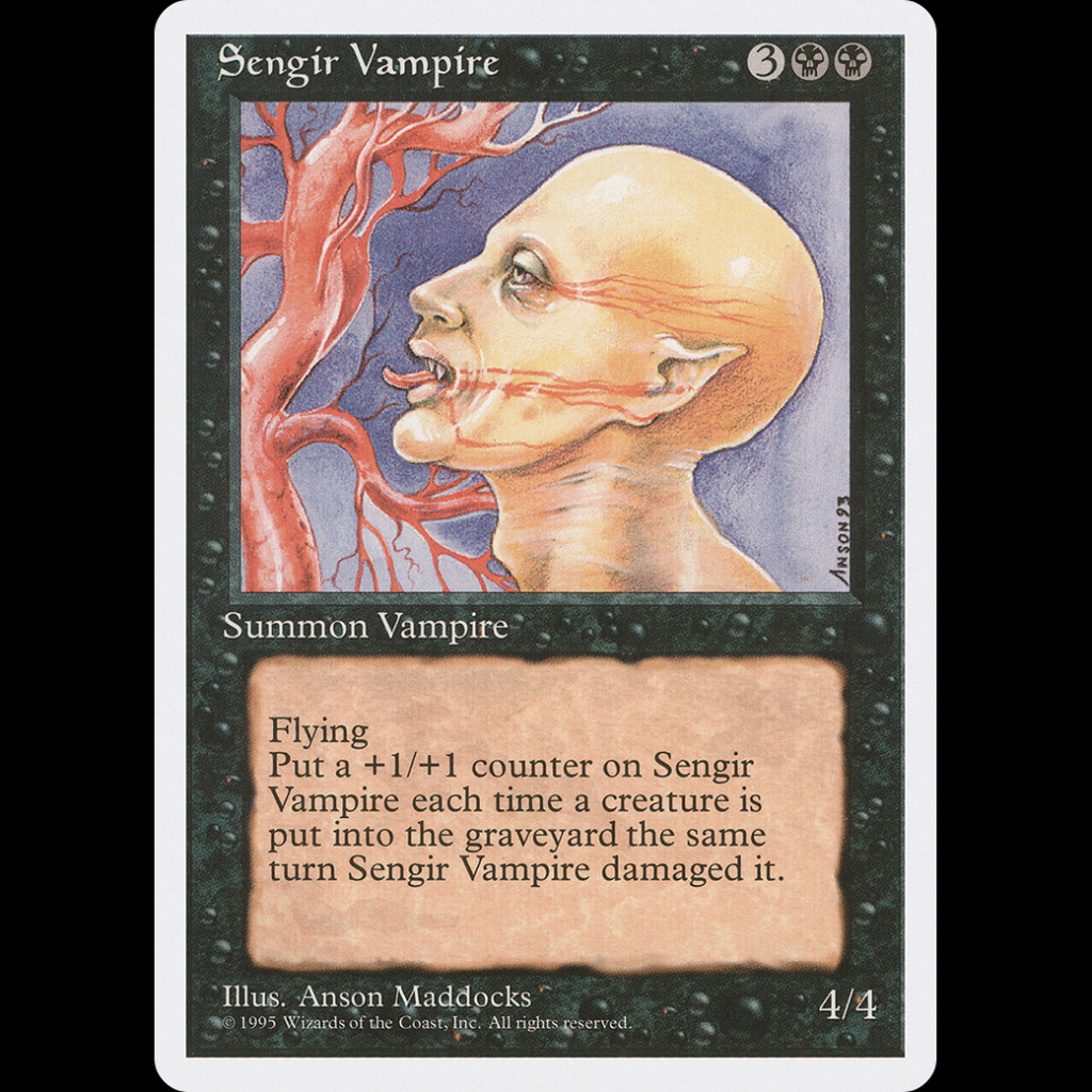 MTG Vampiro De Sengir (Sengir Vampire) Fourth Edition 4ed#160 - Madtoyz