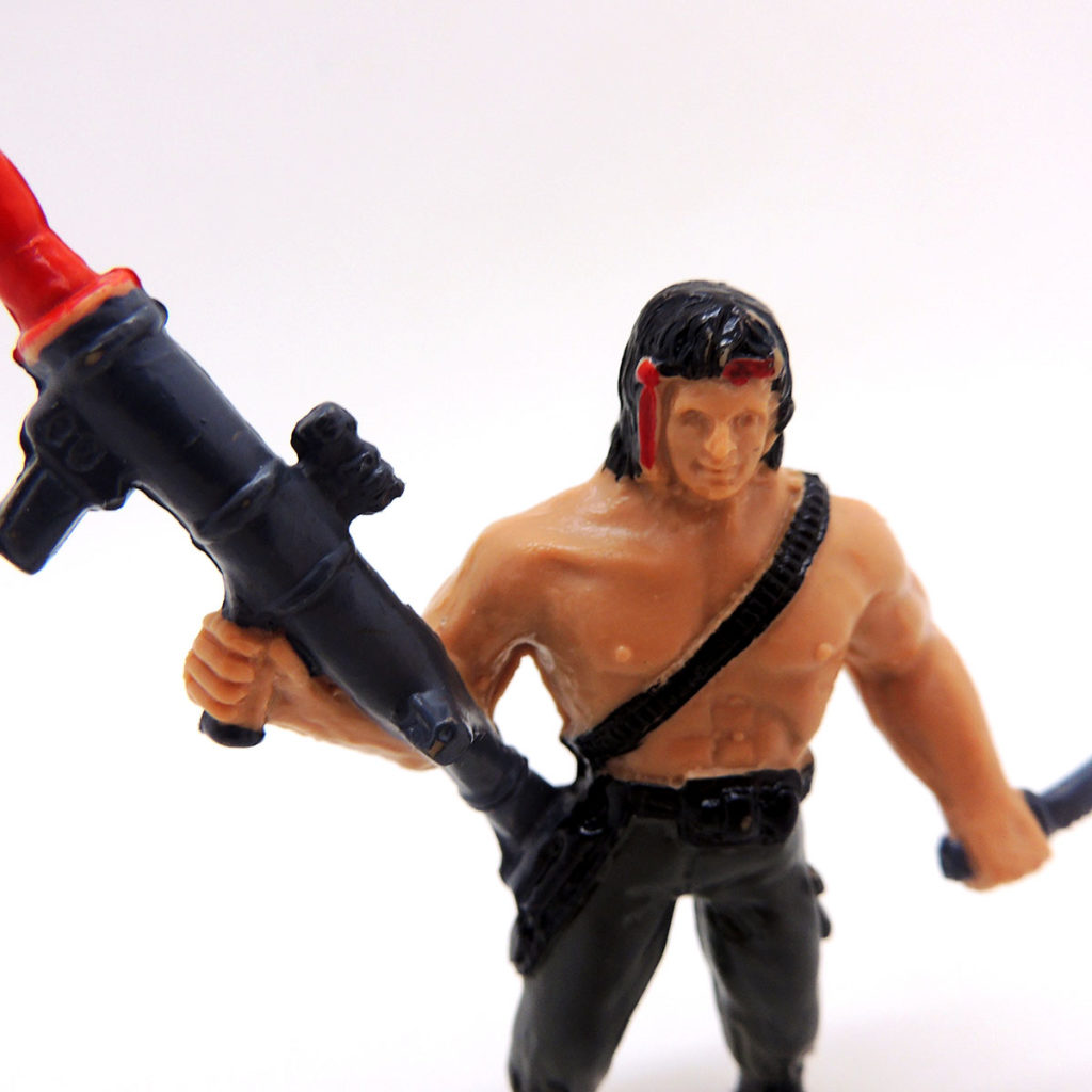 Rambo Con Lanza Cohetes Miniatura Metrotoys Ind Argentina - Madtoyz
