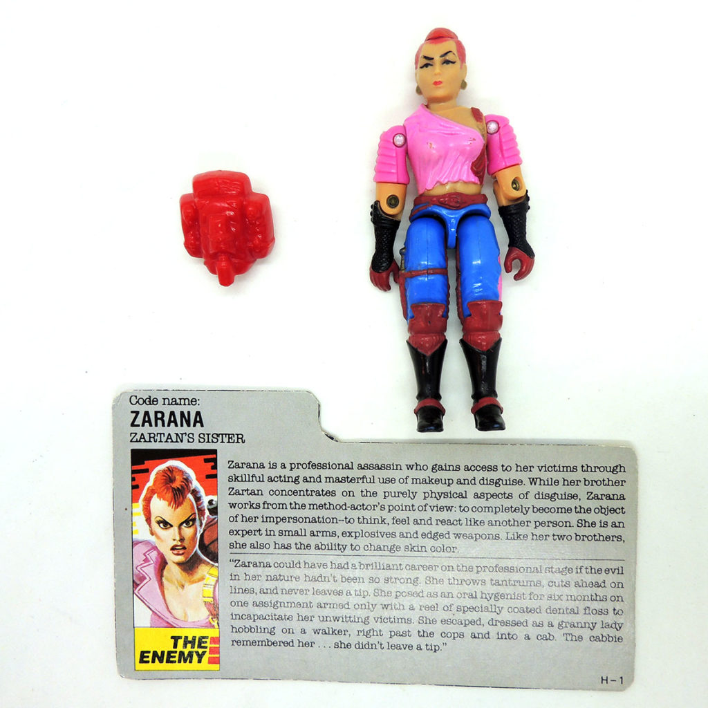 Gi Joe Zarana V1 Zartan Sister Hasbro 1986 Vintage - Madtoyz