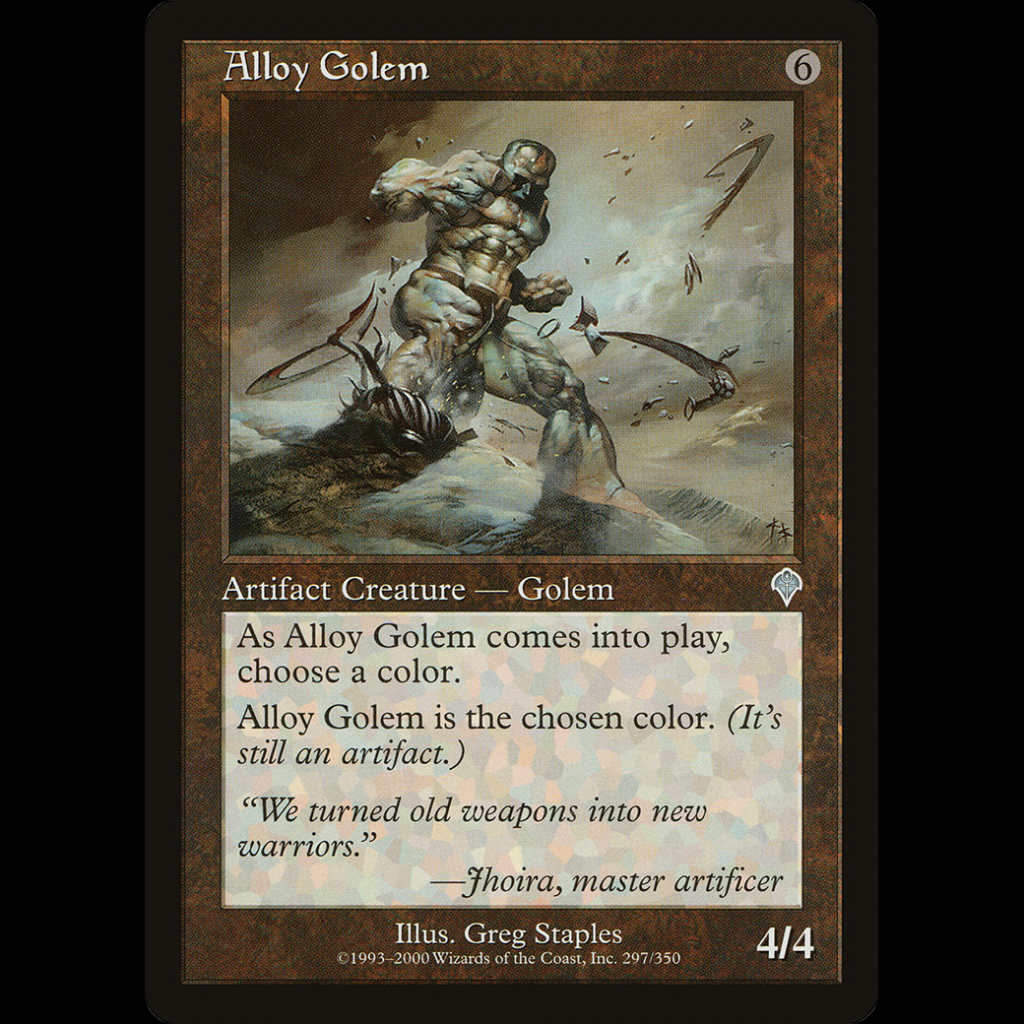 MTG Gólem de Aleación (Alloy Golem) Invasion inv#297 - Madtoyz