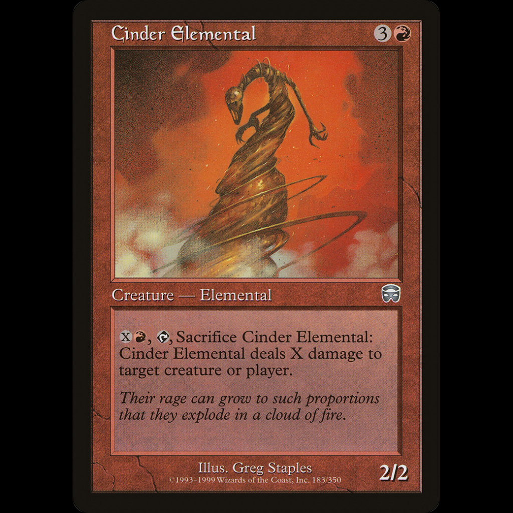 MTG Cinder Elemental Mercadian Masques mmq#183 - Madtoyz