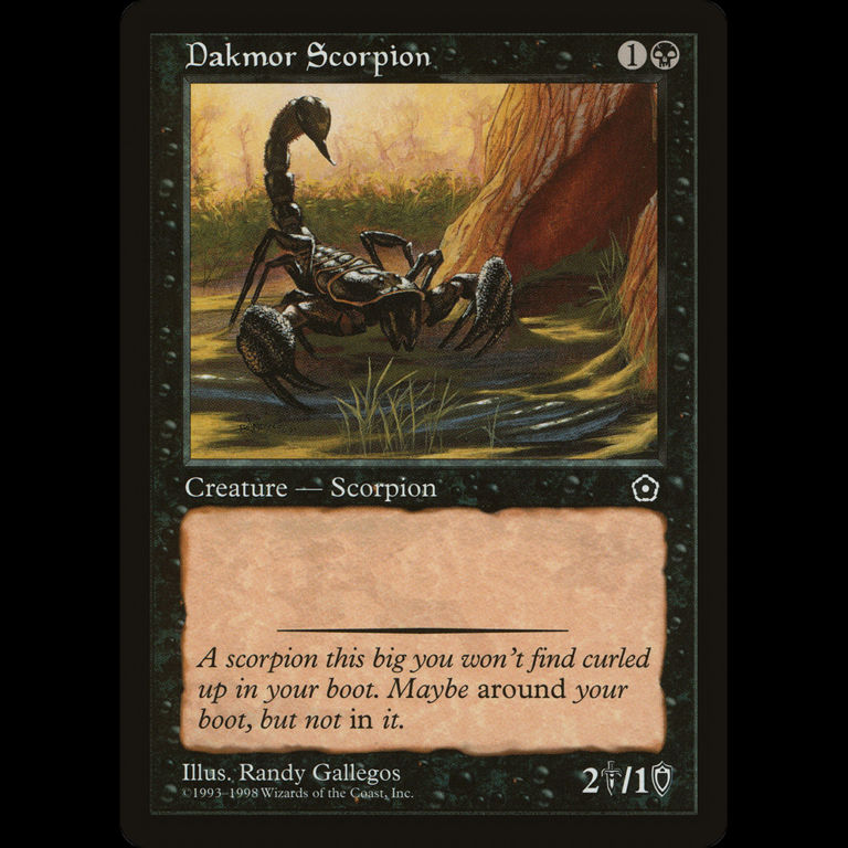 MTG Dakmor Scorpion Portal Second Age p02#70 - Madtoyz