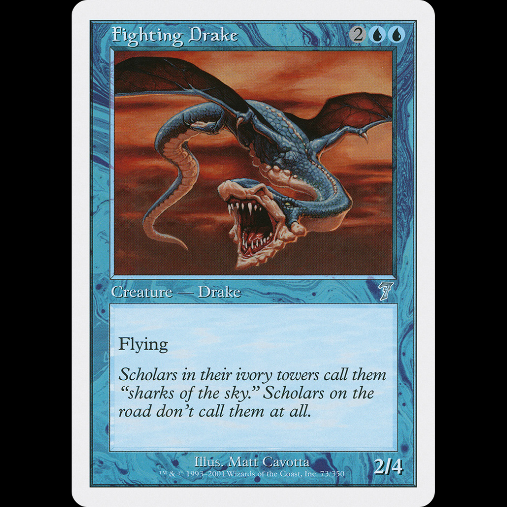 MTG Fighting Drake Seventh Edition 7ed#73 - Madtoyz