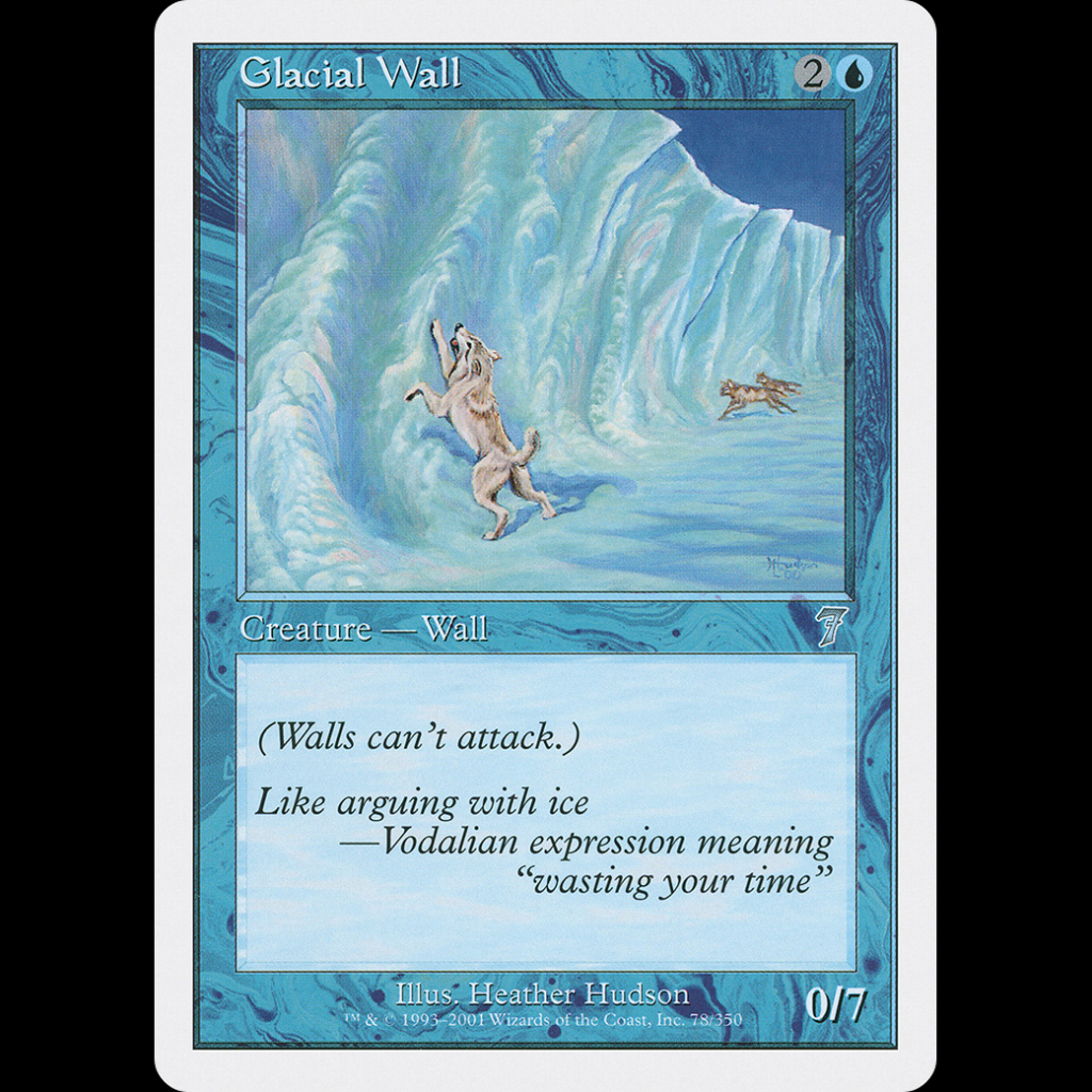 MTG Glacial Wall Seventh Edition 7ed#78 - Madtoyz