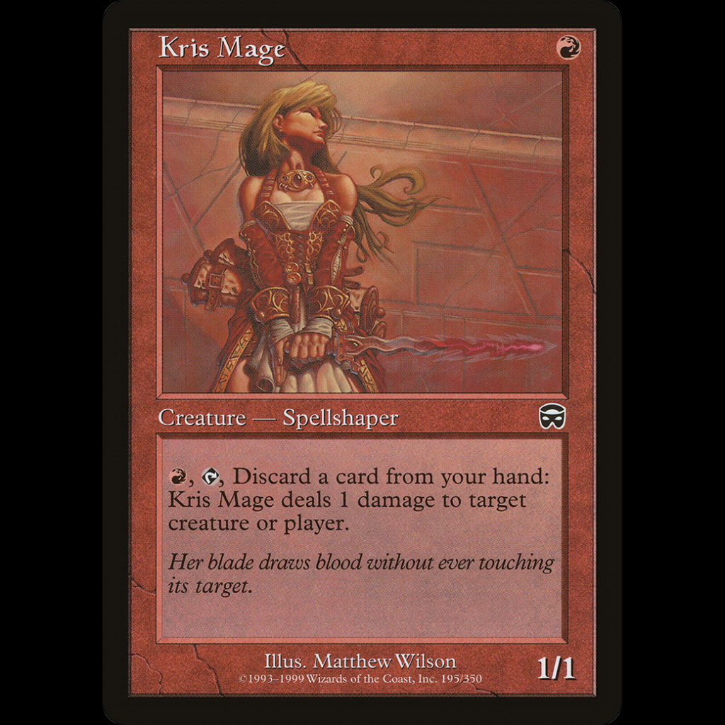 MTG Maga del cris (Kris Mage) Mercadian Masques mmq#195 - Madtoyz