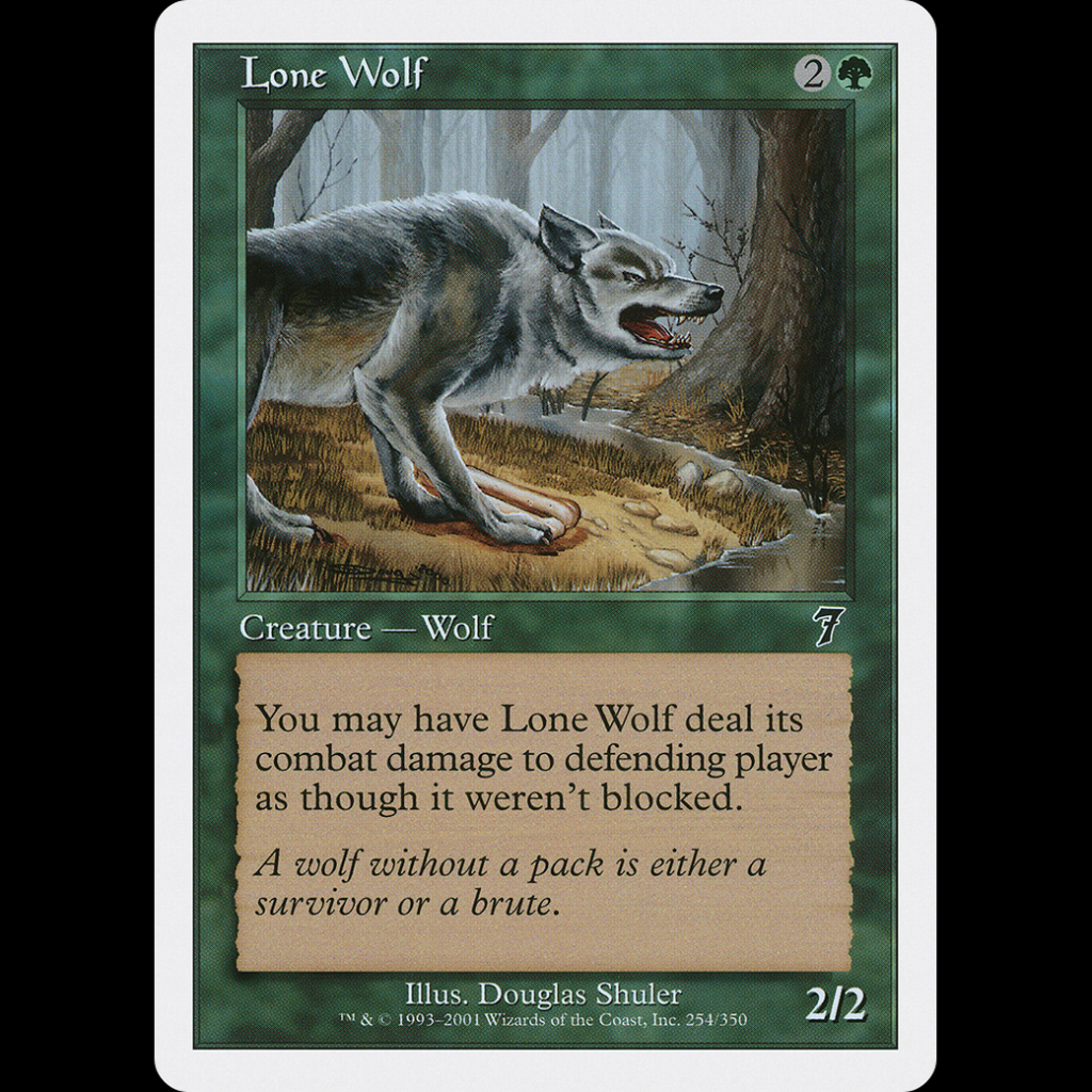 MTG Lobo solitario (Lone Wolf) Seventh Edition 7ed#254 - Madtoyz