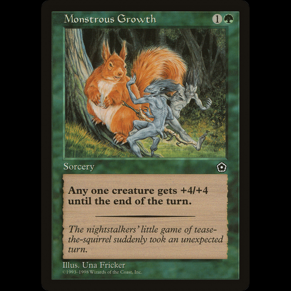 MTG Monstrous Growth Portal Second Age - PL - Madtoyz