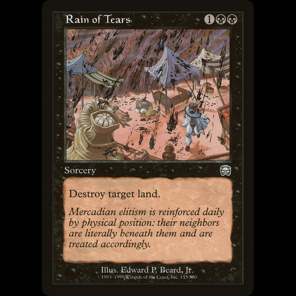 MTG Lluvia de lágrimas (Rain of Tears) Mercadian Masques - HP - Madtoyz