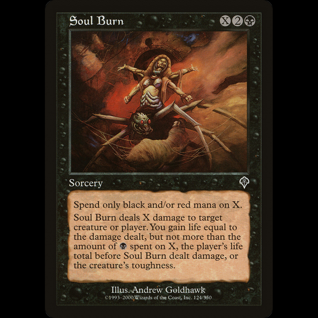 MTG Consumir Alma (Soul Burn) Invasion inv#124 - Madtoyz