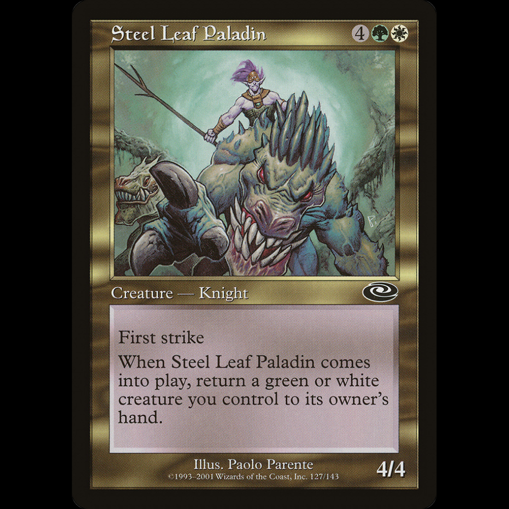MTG Paladín hoja de acero (Steel Leaf Paladin) Planeshift pls#127 - Madtoyz