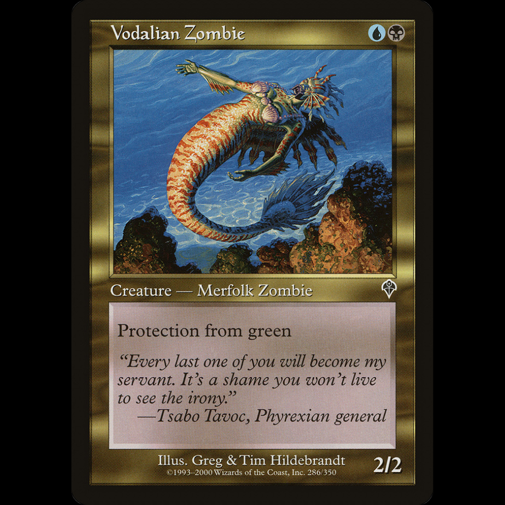 MTG Zombie Vodaliana (Vodalian Zombie) Invasion inv#286 - Madtoyz