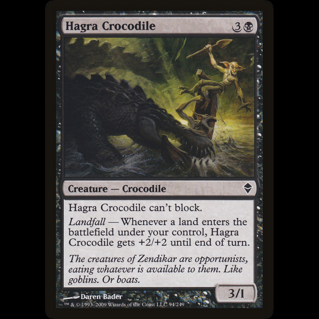 MTG Cocodrilo de Hagra (Hagra Crocodile) Zendikar zen#94 - Madtoyz