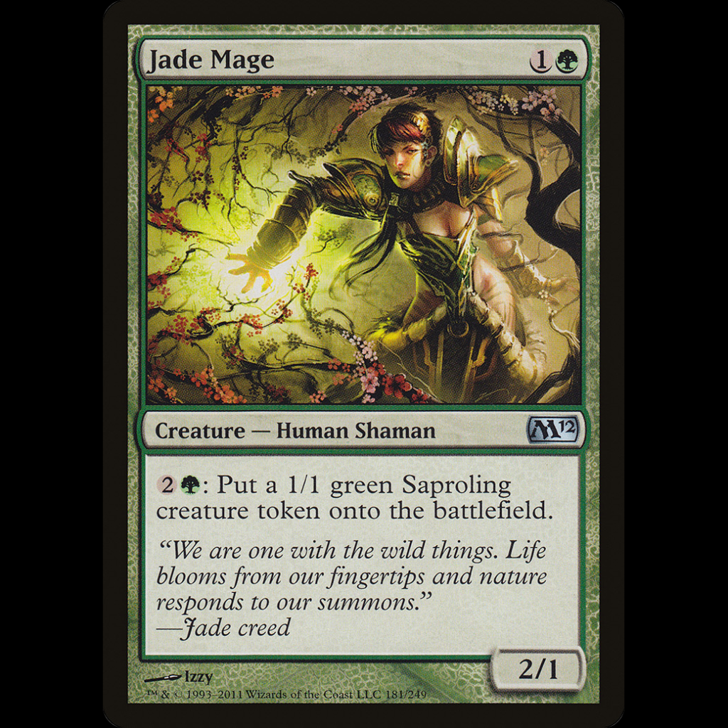 MTG Mago de jade (Jade Mage) Magic 2012 m12#181 - Madtoyz