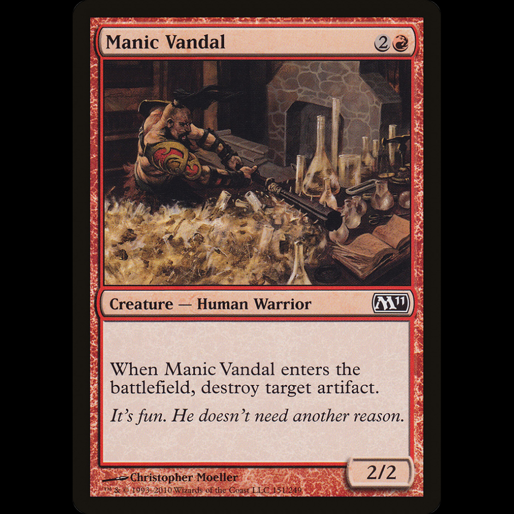 MTG Manic Vandal Magic 2011 m11#151 - Madtoyz