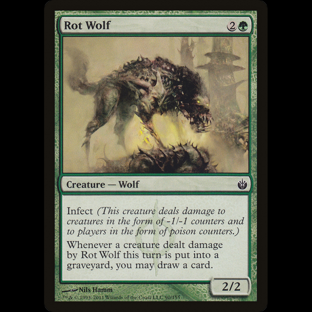 MTG Rot Wolf Mirrodin Besieged mbs#90 - Madtoyz