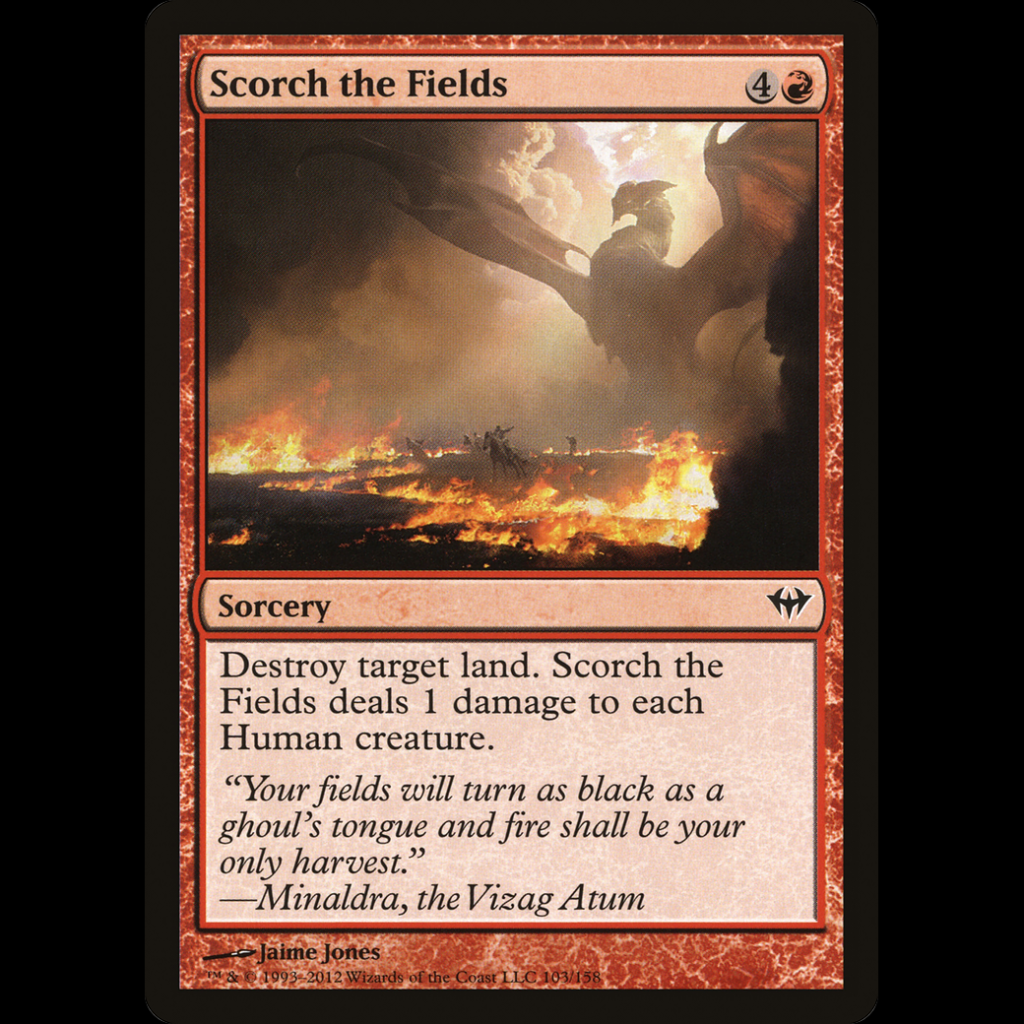 MTG Scorch the Fields Dark Ascension - Madtoyz