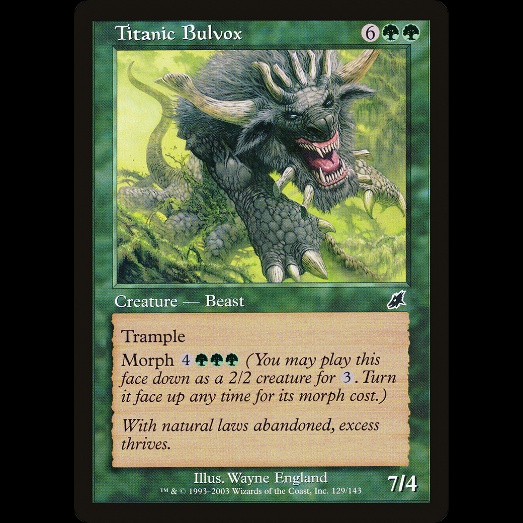 MTG Búlvox titánico (Titanic Bulvox) Scourge scg#129 - Madtoyz